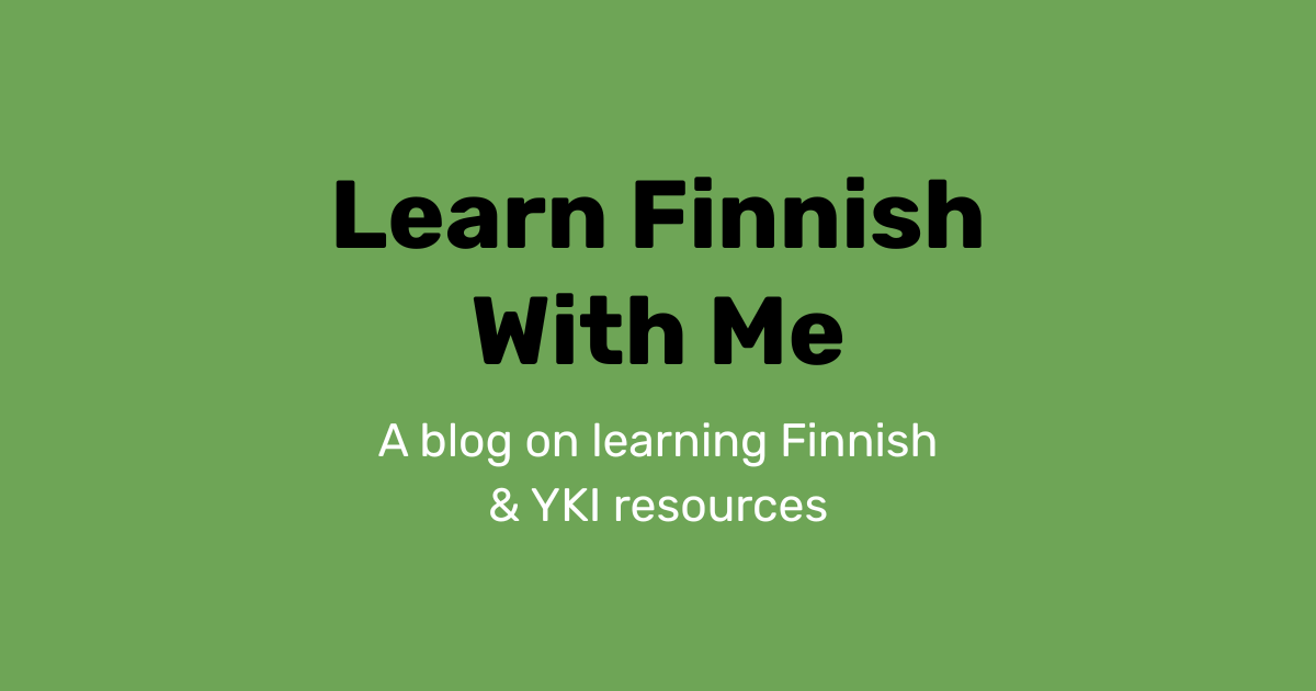 YKI test resources | Learn Finnish With Me